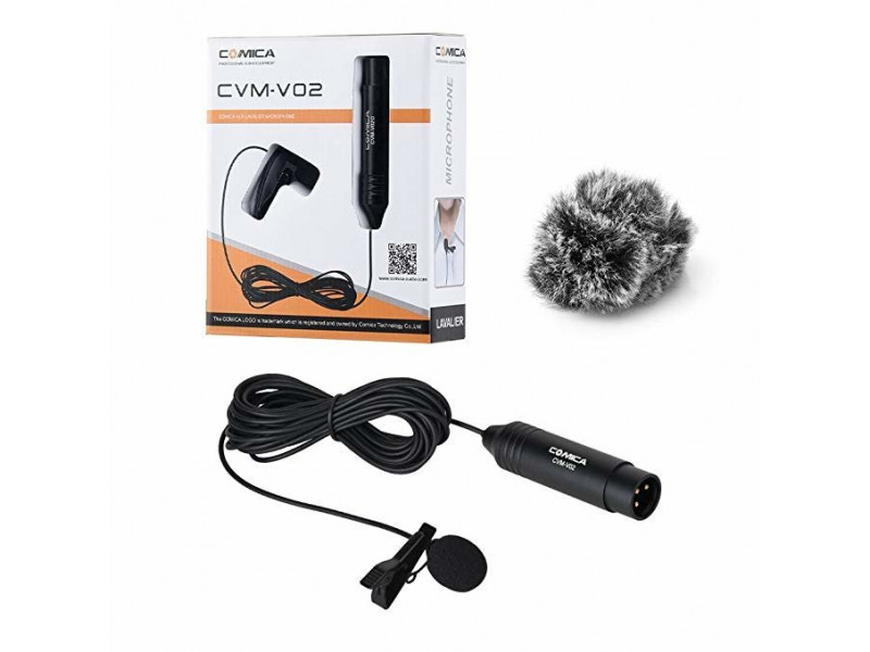 Xlr Mic Comica XLR Lavalier Microphone - Omnidirectional Lapel Mic For ...